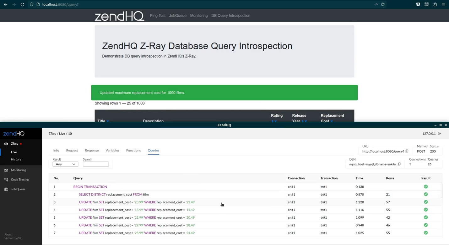 Exploring Zendhq Database Query Introspection Zend By Perforce
